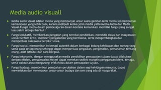 Jenis jenis media penyuluhan | PPTX