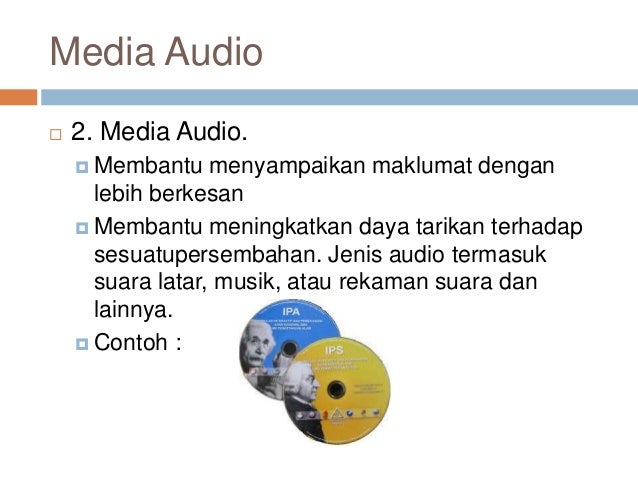Jenis jenis media pembelajaran