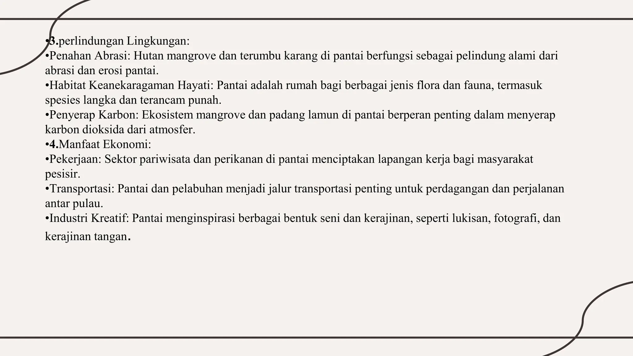 Rekayasa pantai dan rawa, Jenis-jenis pantai, contoh pantai yang ada di ...