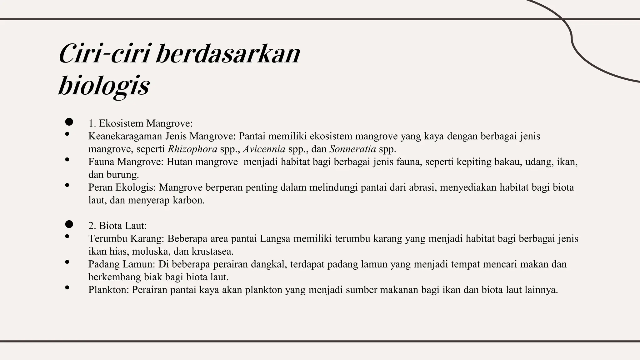 Rekayasa pantai dan rawa, Jenis-jenis pantai, contoh pantai yang ada di ...