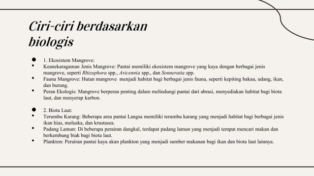 Rekayasa pantai dan rawa, Jenis-jenis pantai, contoh pantai yang ada di ...