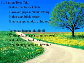 Jenis jenis pantun dan contohnya | PPTX