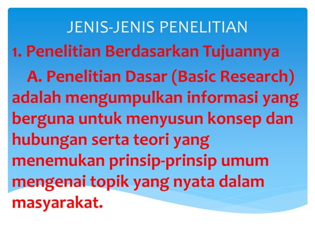 Jenis-Jenis penelitian | PPT