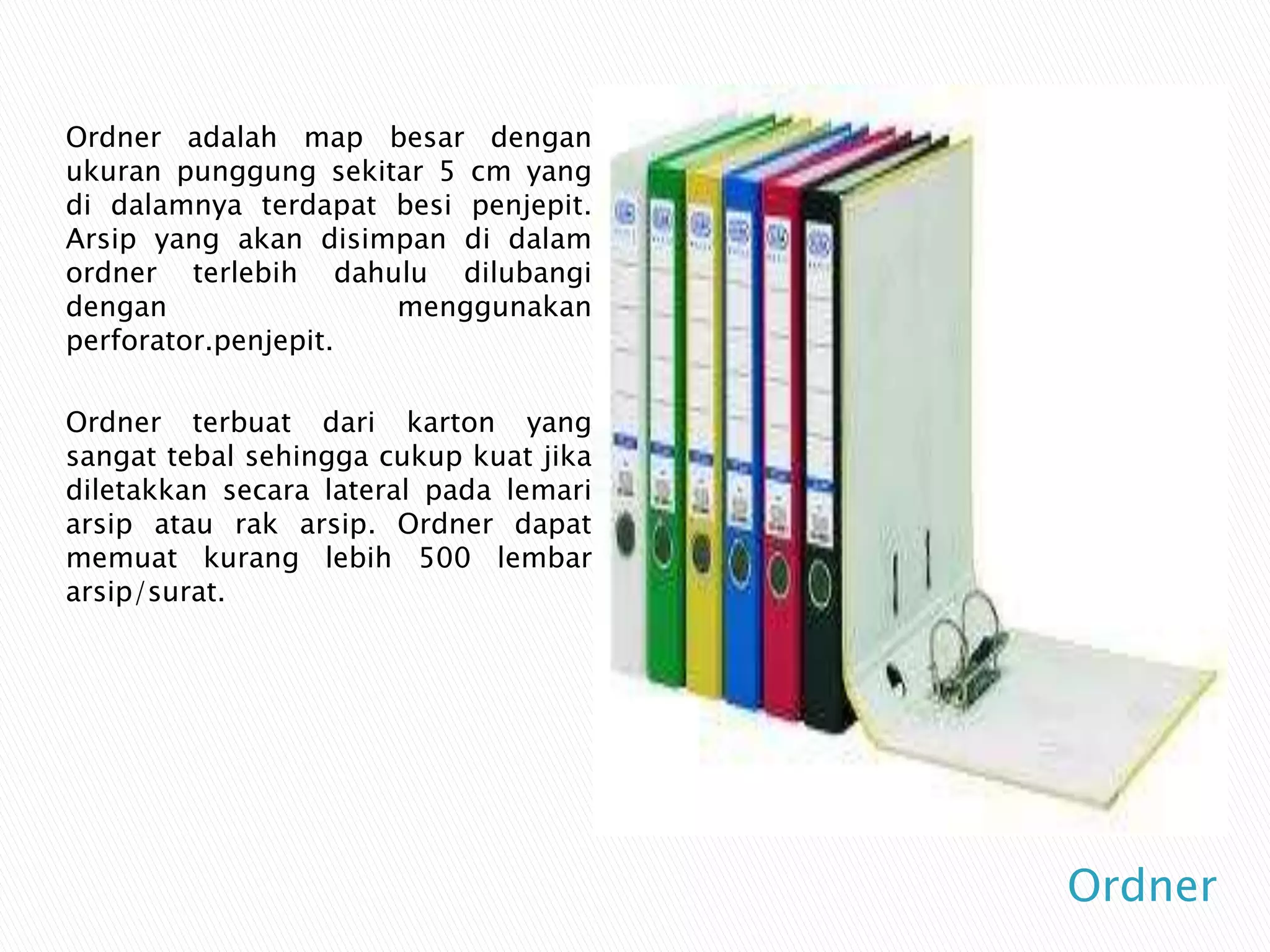 Jenis jenis peralatan arsip | PPTX