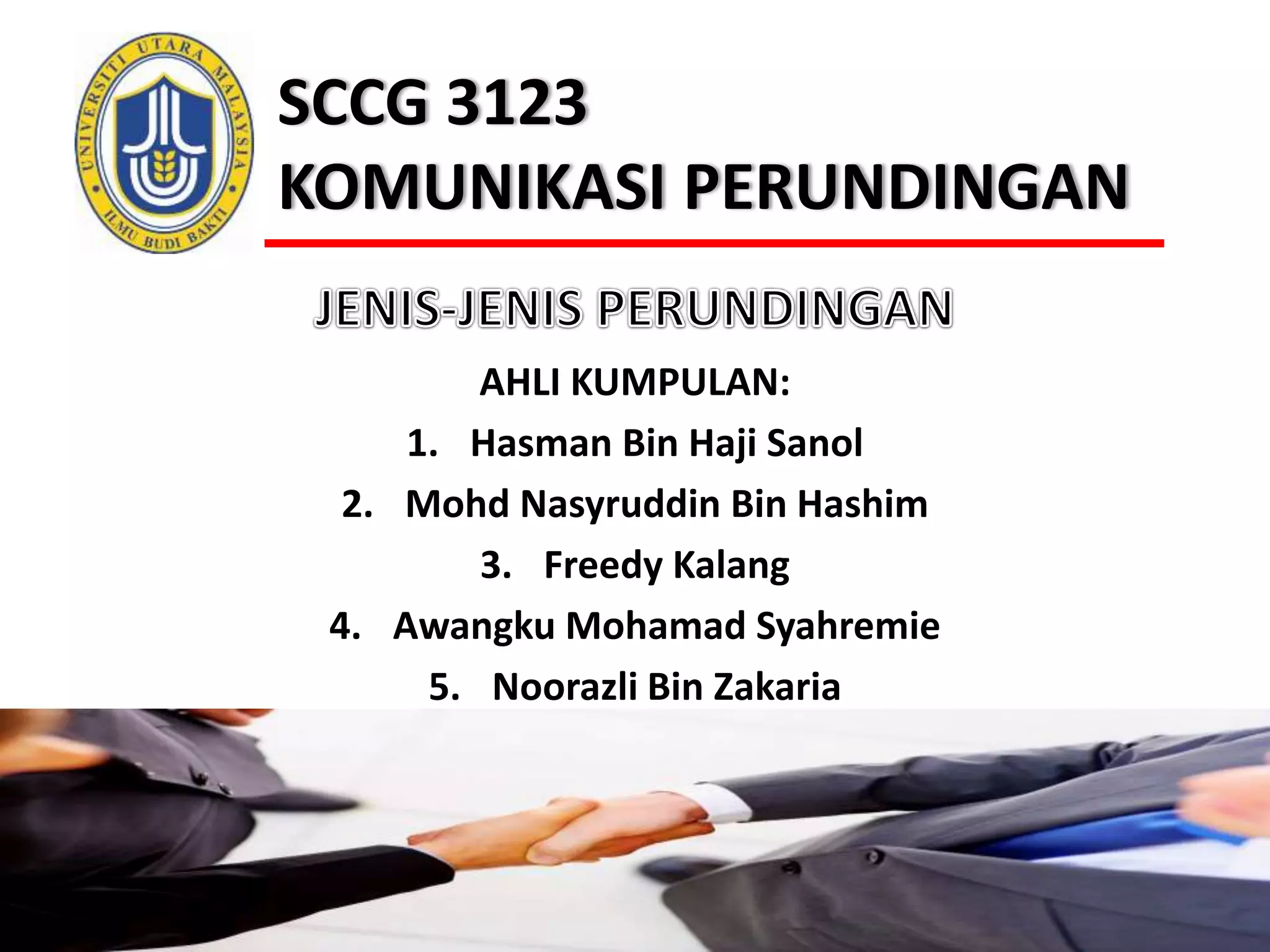 Jenis jenis perundingan | PPTX