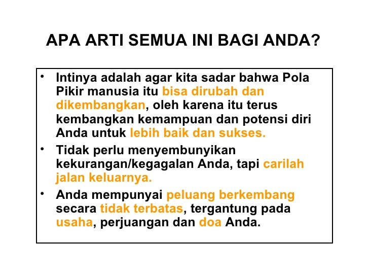 Jenis jenis pola pikir