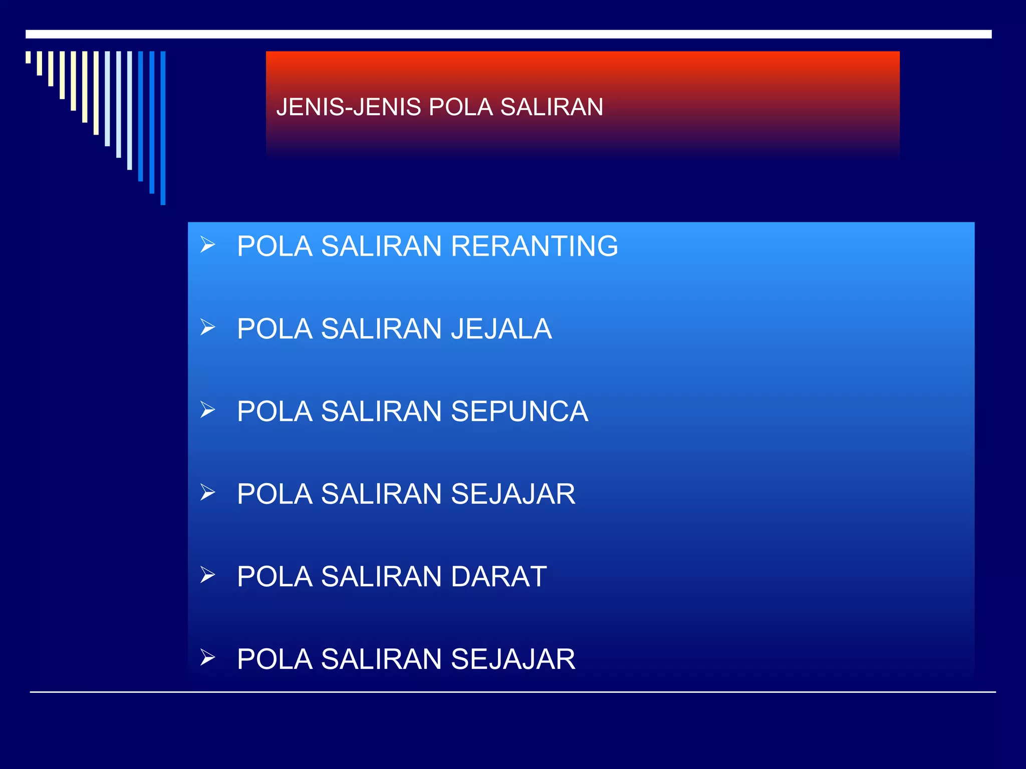 Jenis jenis pola saliran | PPT