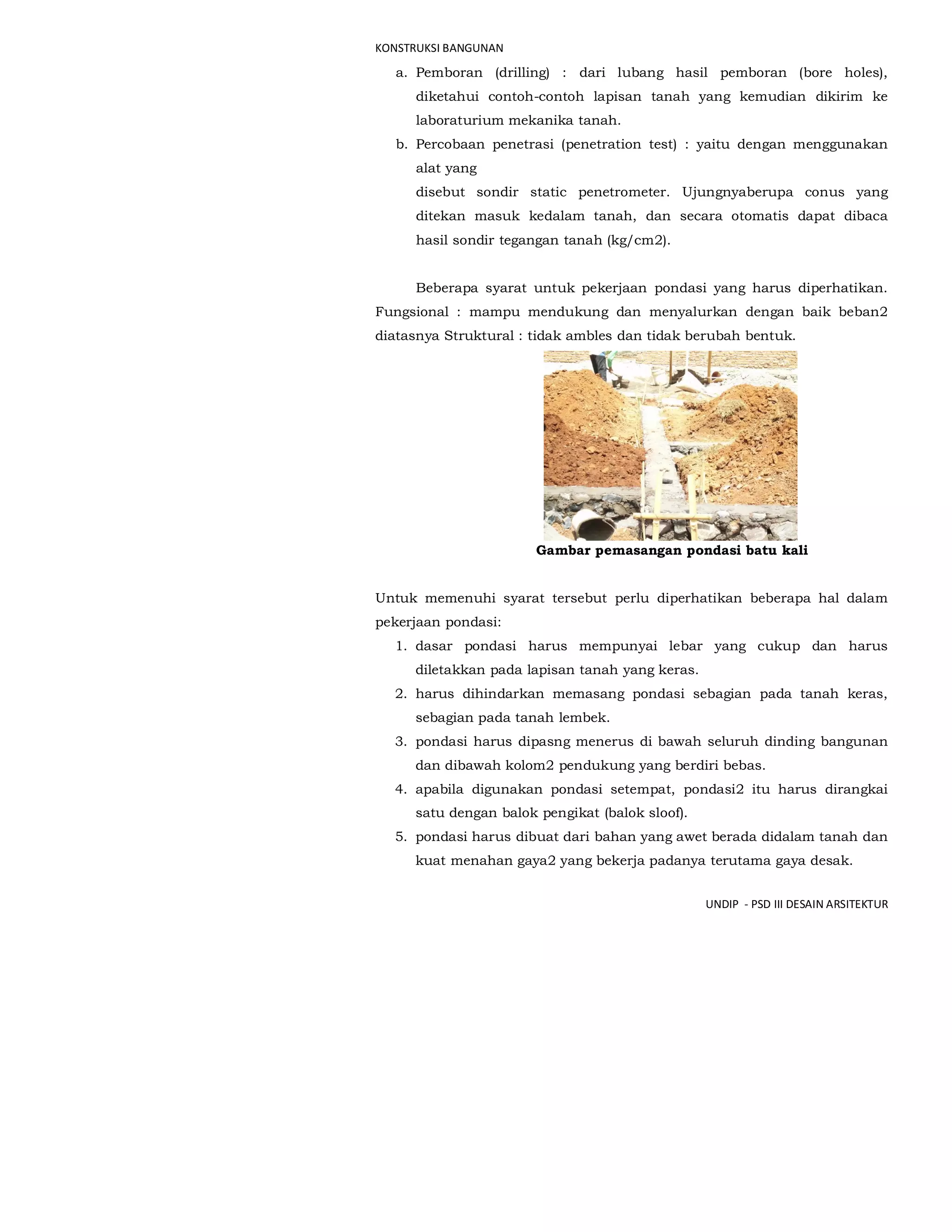 Jenis jenis pondasi | PDF
