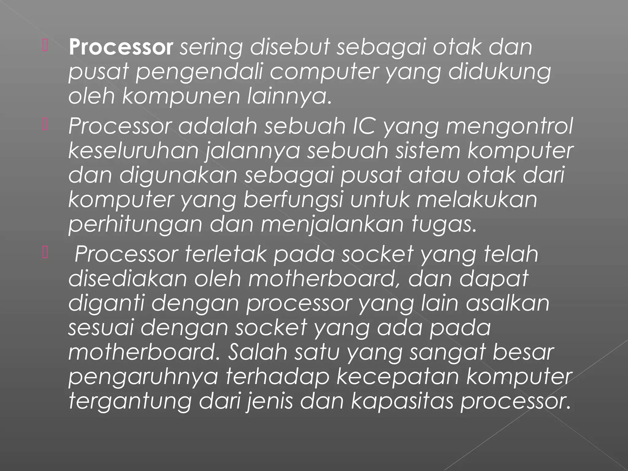 Jenis jenis processor | PPT