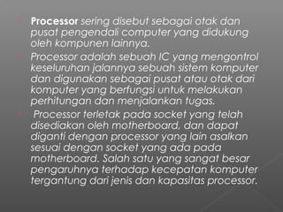 Jenis jenis processor | PPT