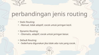 Makalah komputer JENIS-JENIS ROUTING .pptx