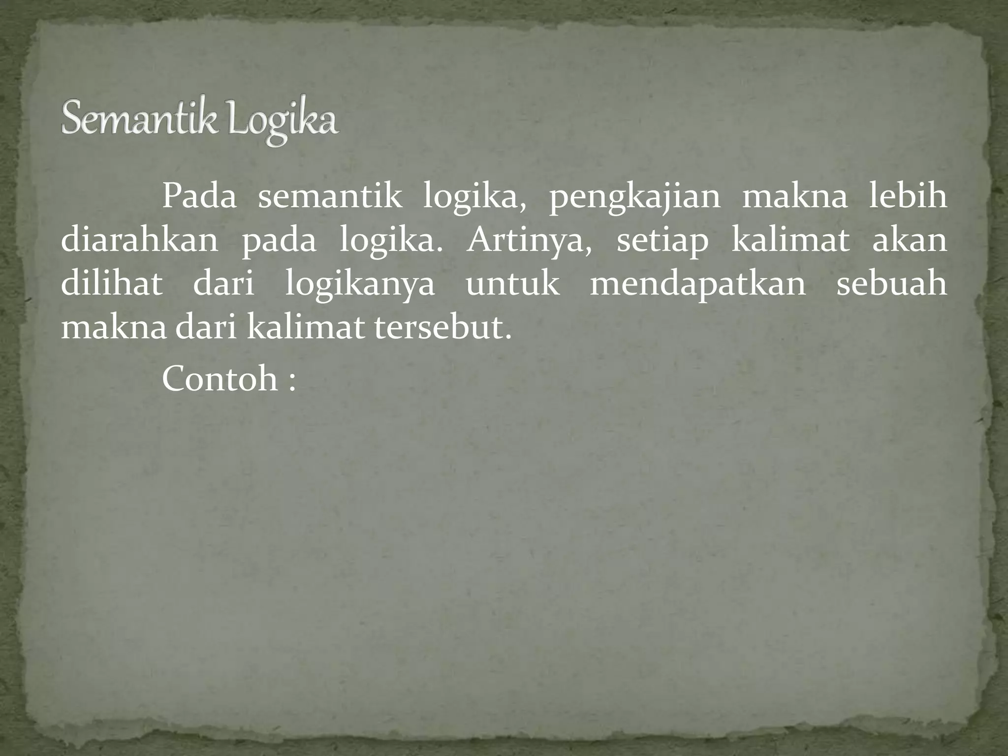 Jenis-Jenis Semantik | PPTX