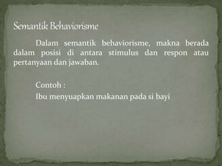 Jenis-Jenis Semantik | PPTX