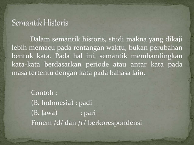 Jenis-Jenis Semantik | PPTX