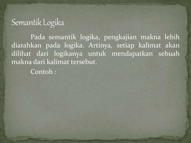 Jenis-Jenis Semantik | PPT