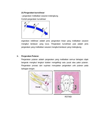 Jenis jenis sendi dan pergerakan | DOCX
