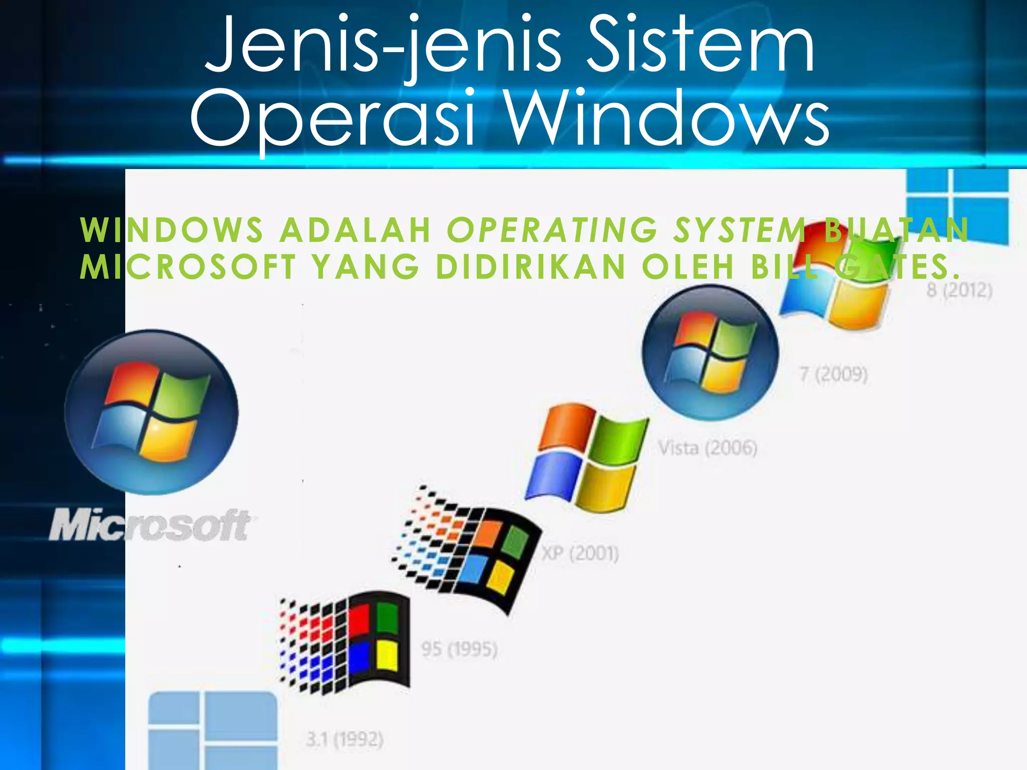 Jenis-jenis sistem operasi windows | PPTX