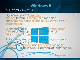 Jenis-jenis sistem operasi windows | PPTX