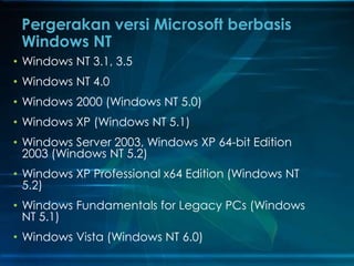 Jenis-jenis sistem operasi windows | PPTX