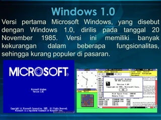 Jenis-jenis sistem operasi windows | PPTX