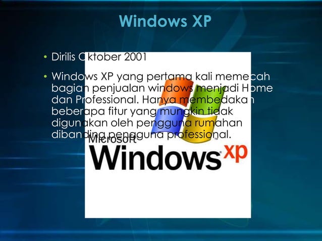 Jenis-jenis sistem operasi windows | PPT