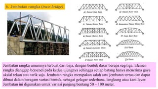 Jenis jenis sistem struktur jembatan | PPTX