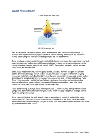 Sumbu dan proses pembakaran lilin | PDF