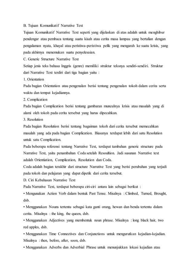 Jenis jenis teks bahasa inggris | DOCX