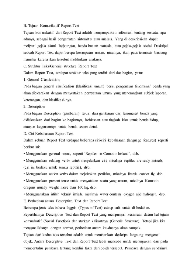 Jenis jenis teks bahasa inggris | DOCX