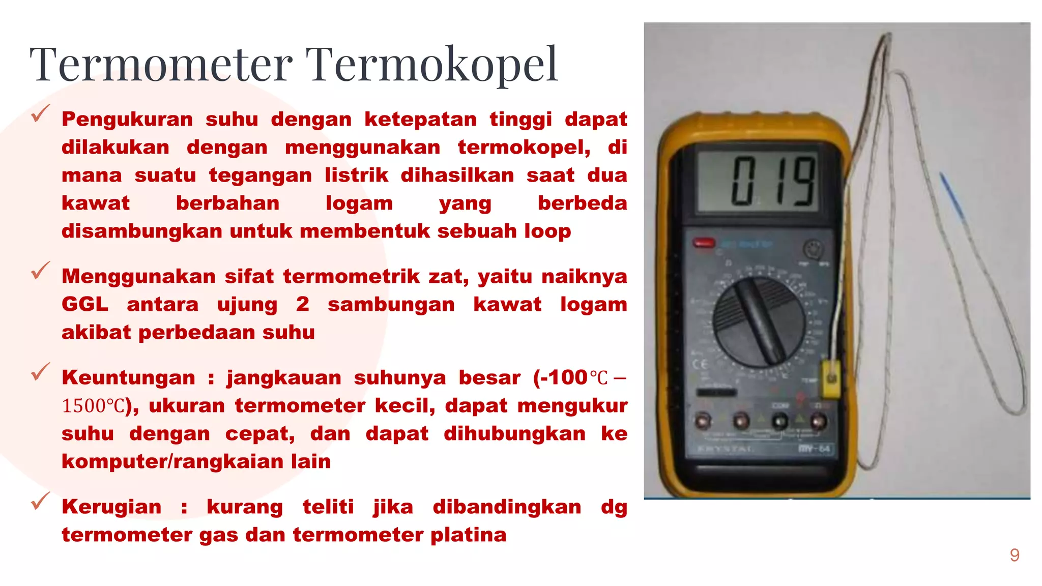Jenis jenis termometer | PPTX