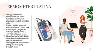Jenis jenis termometer | PPTX