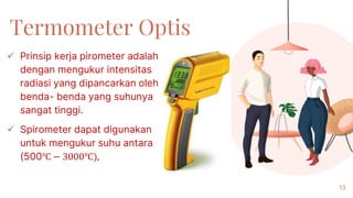 Jenis jenis termometer | PPTX