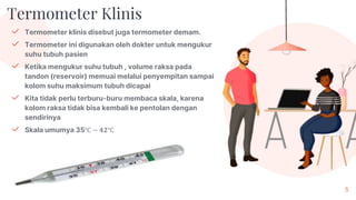Jenis jenis termometer | PPTX