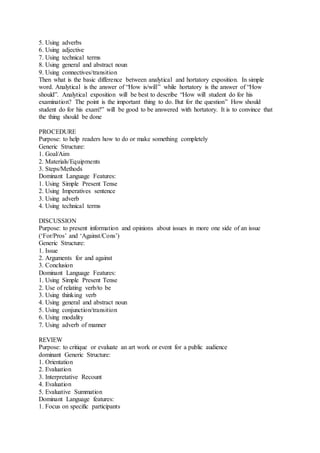 Jenis jenis text dalam bahasa inggris | DOCX | Programming Languages ...