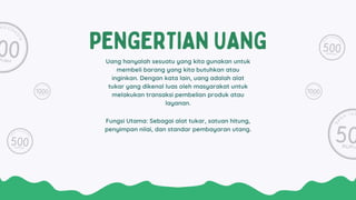 Jenis-jenis Uang, sejarah serta pengertian uang | PDF