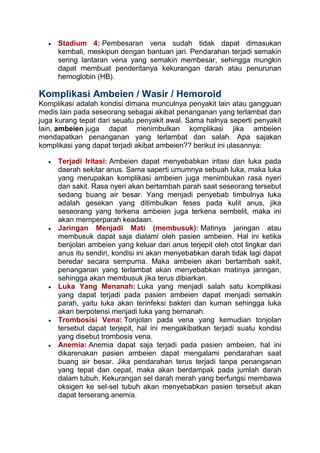 Jenis2 dan stadium penyakit wasir | PDF