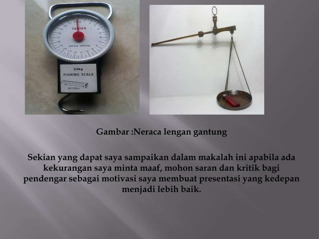 Jenis alat ukur berat | PPTX