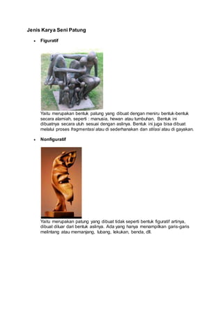 Jenis aliran seni lukis dan patung | DOCX