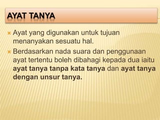 Jenis ayat | PPTX