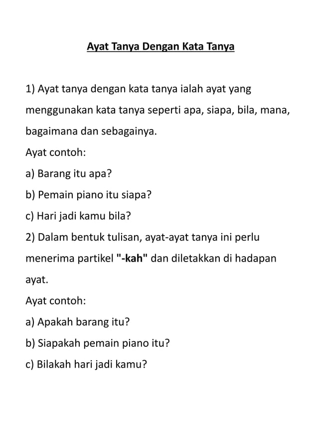 Jenis-jenis ayat bahasa melayu | PPTX