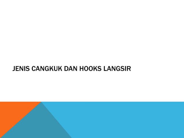 Jenis cangkuk dan hooks langsir | PPTX