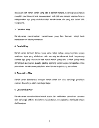 contoh aktiviti bermain sambil belajar - LewistaroYang