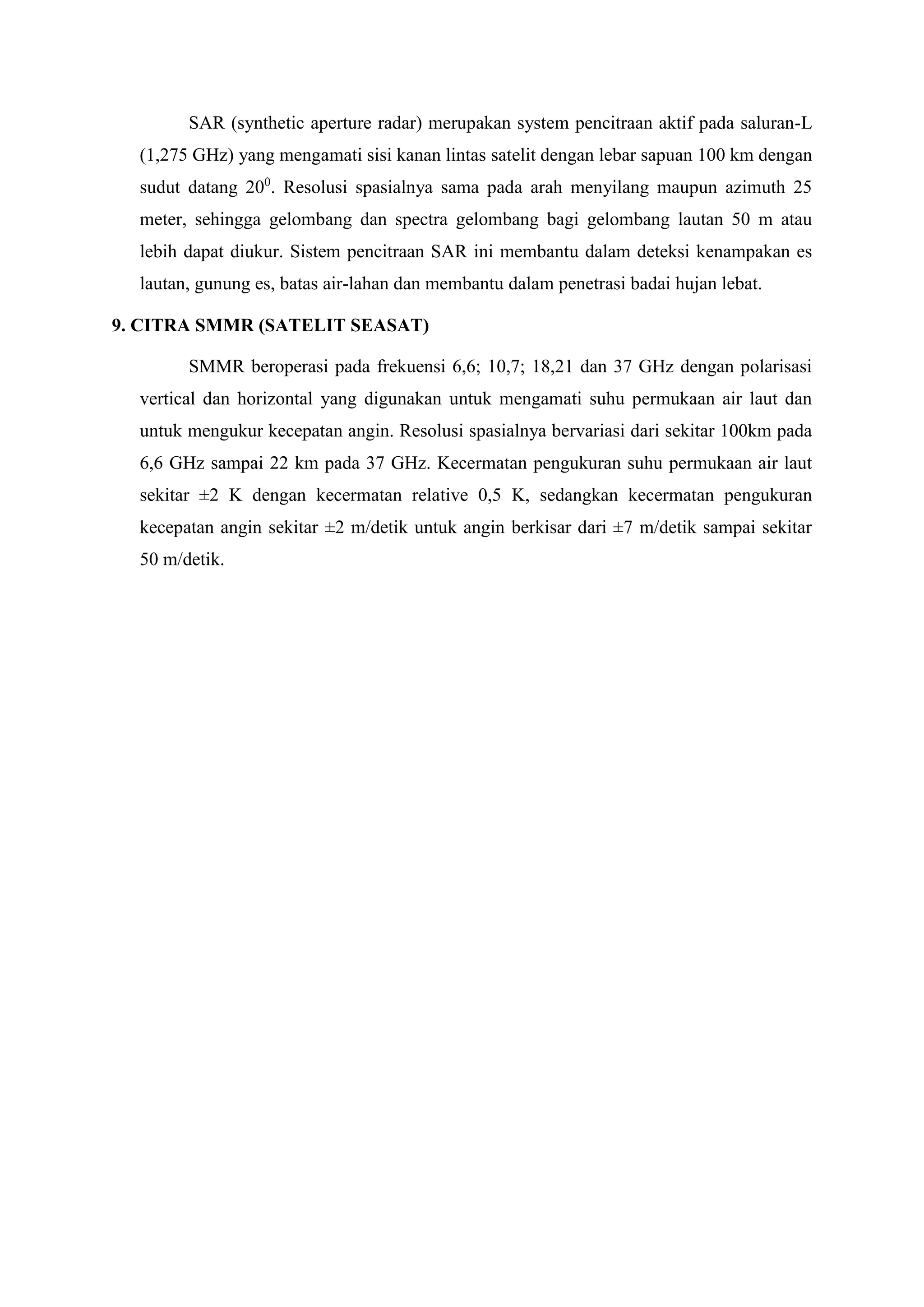 Jenis citra satelit | DOCX