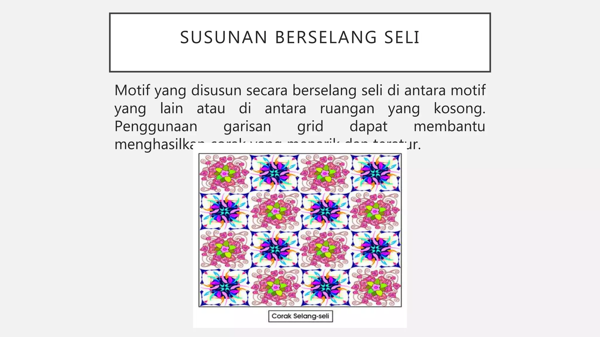 Jenis corak terancang | PPTX