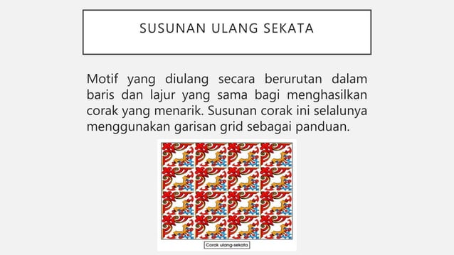 Jenis corak terancang | PPTX