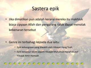 Jenis dan bentuk sastera istana | PPTX