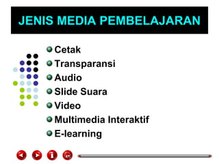 Jenis dan karakteristik media pembelajaran | PPTX