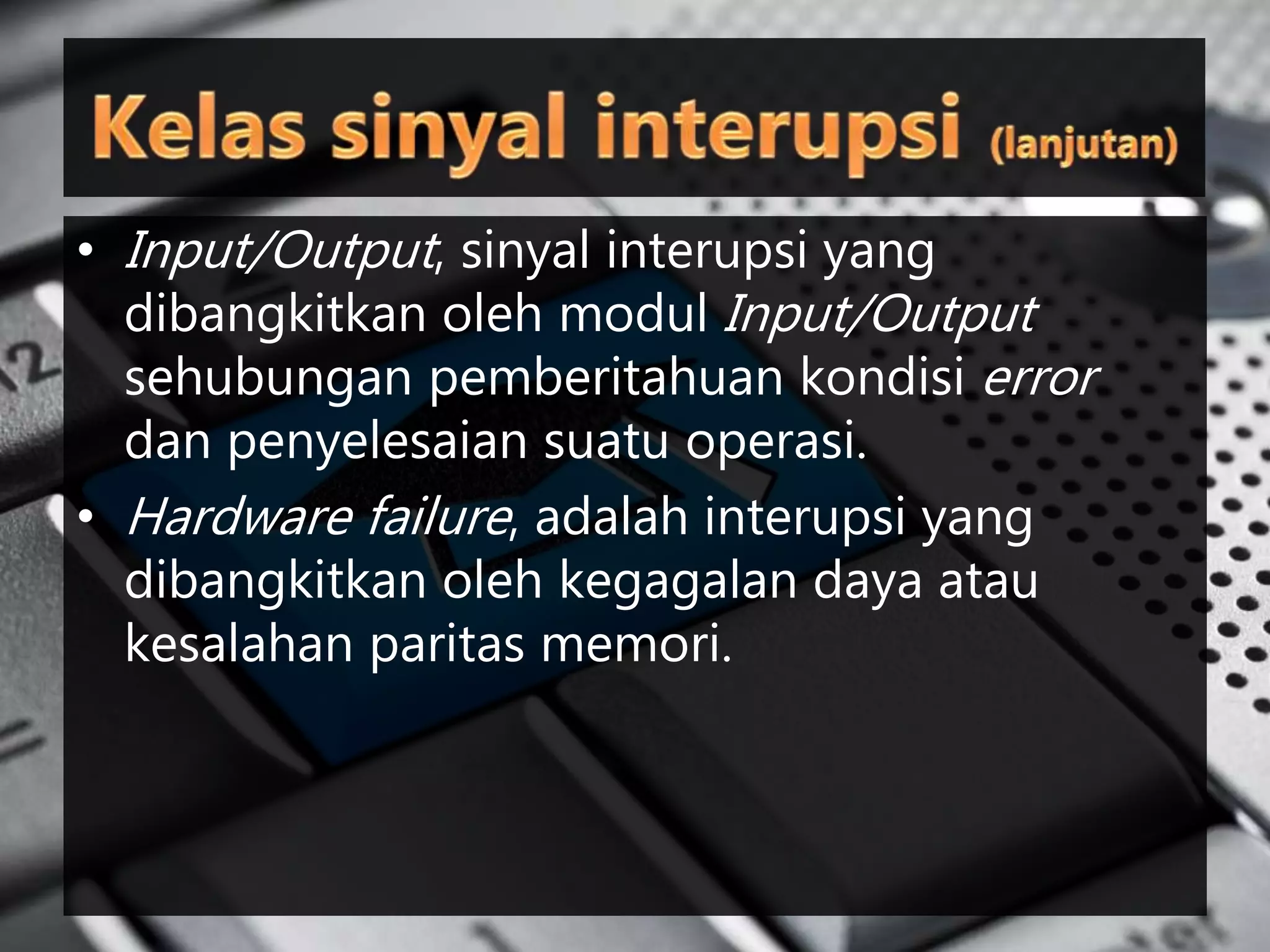 Jenis dan proses interupsi | PPTX