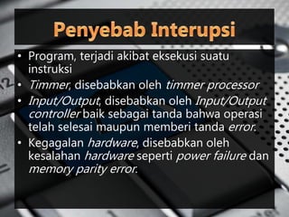 Jenis dan proses interupsi | PPTX