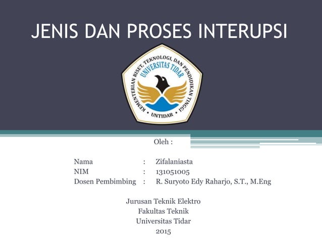 Jenis dan proses interupsi | PPT